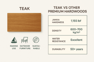 Teak Wood Guide 2025: Properties, Types & Uses